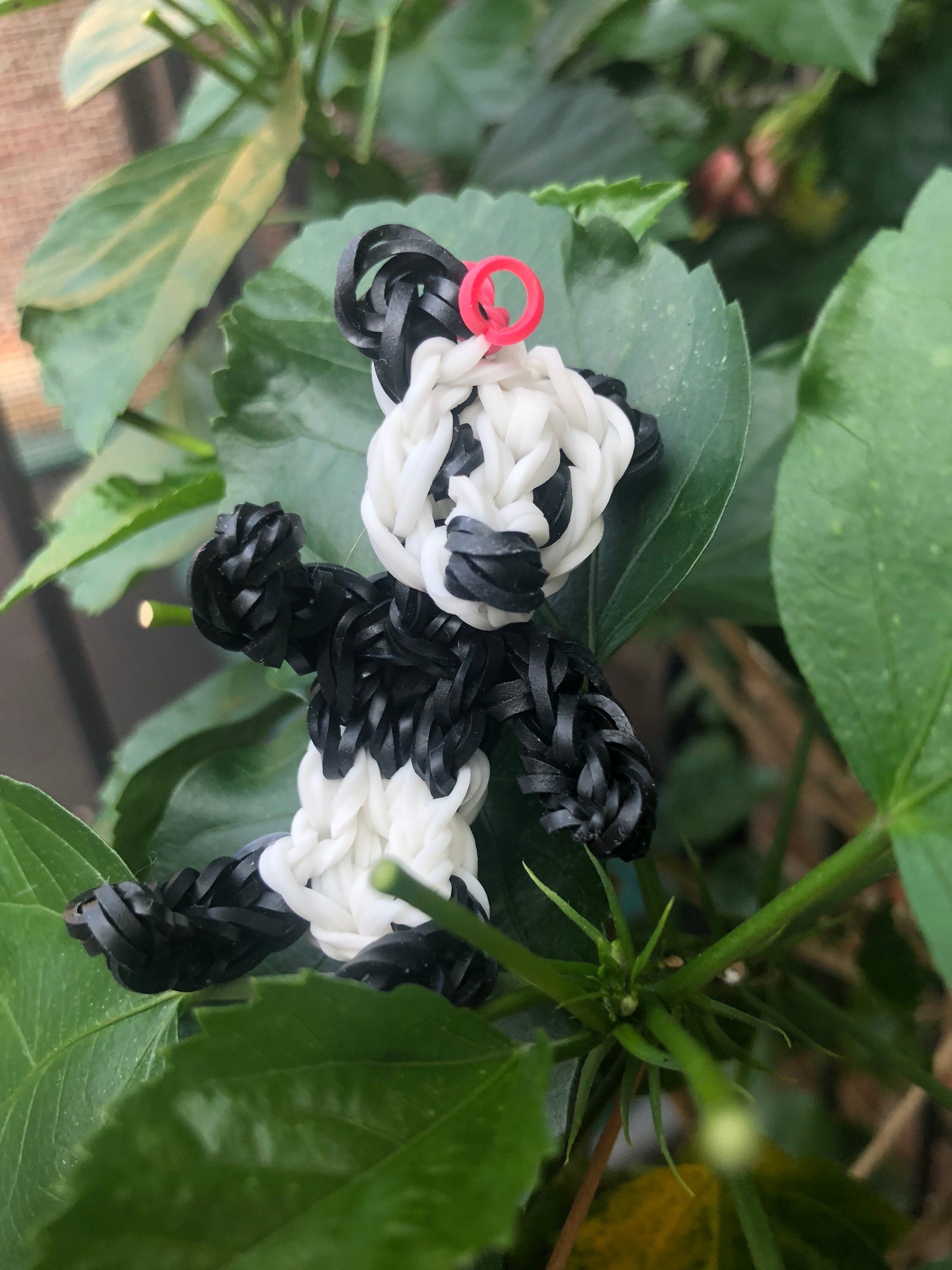 Small Handmade Rainbow Loom Panda Bear - Etsy