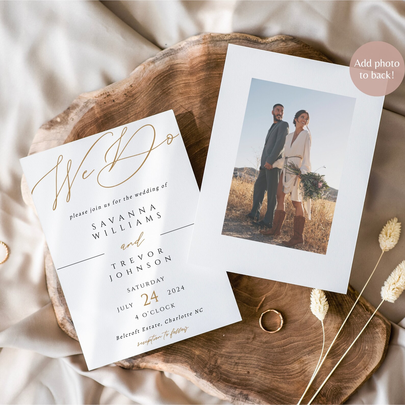 Minimal Wedding Invites With QR Code, Minimalist Wedding Invite Suite ...