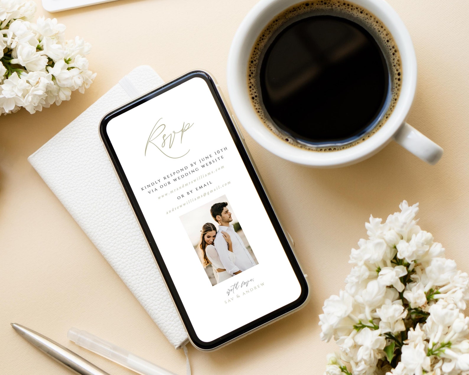 Digital Wedding Invitation Electronic Wedding Invitation - Etsy