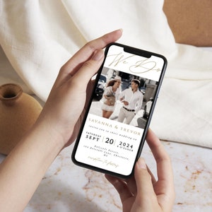 5 Page Digital Wedding Invitation, Electronic Wedding Invitation ...