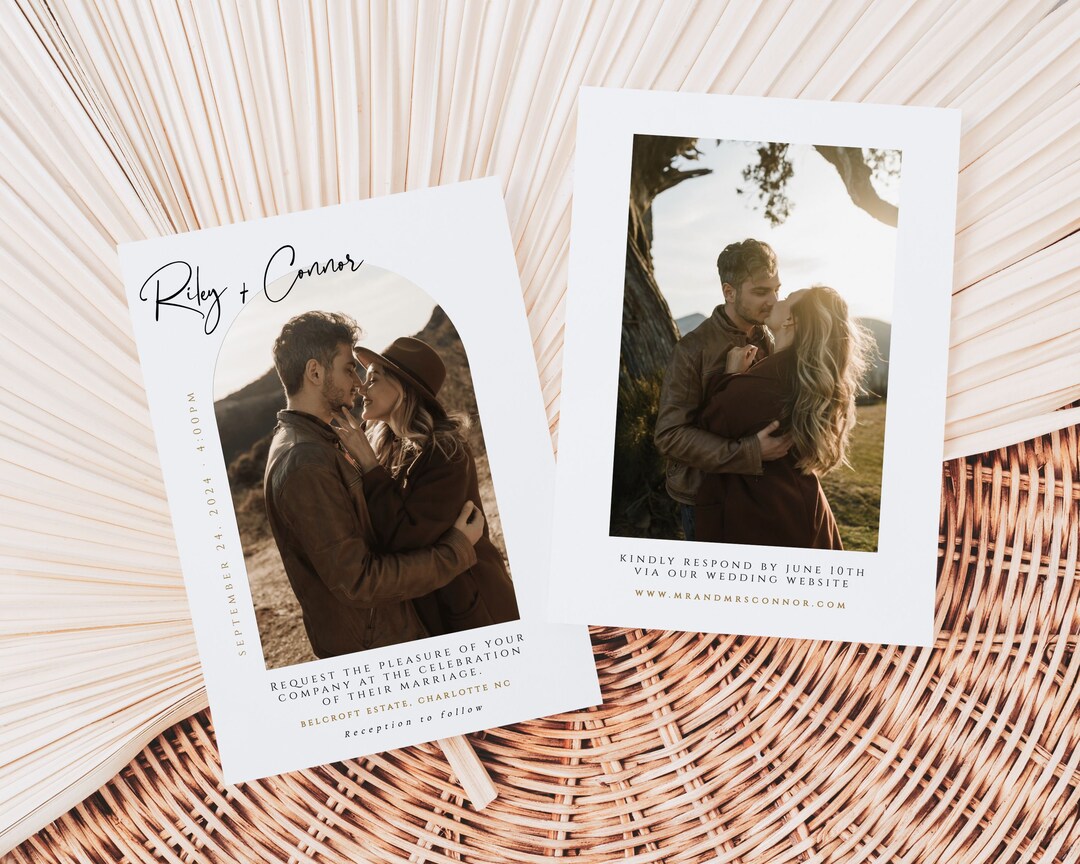 Digital Wedding Invitation, Electronic Wedding Invitation, Photo ...