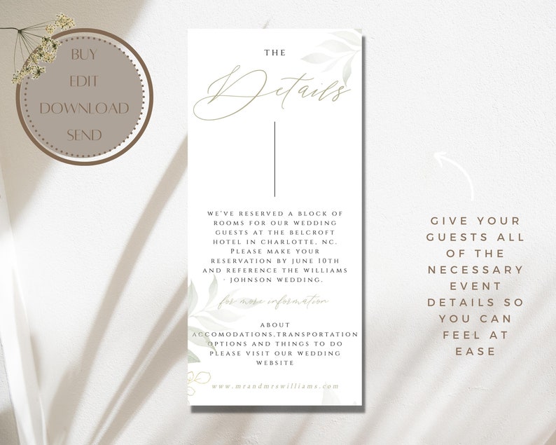 Eco Friendly Digital Wedding Invitation, Online Invitation Template ...