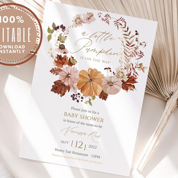 Autumn Invite - Etsy