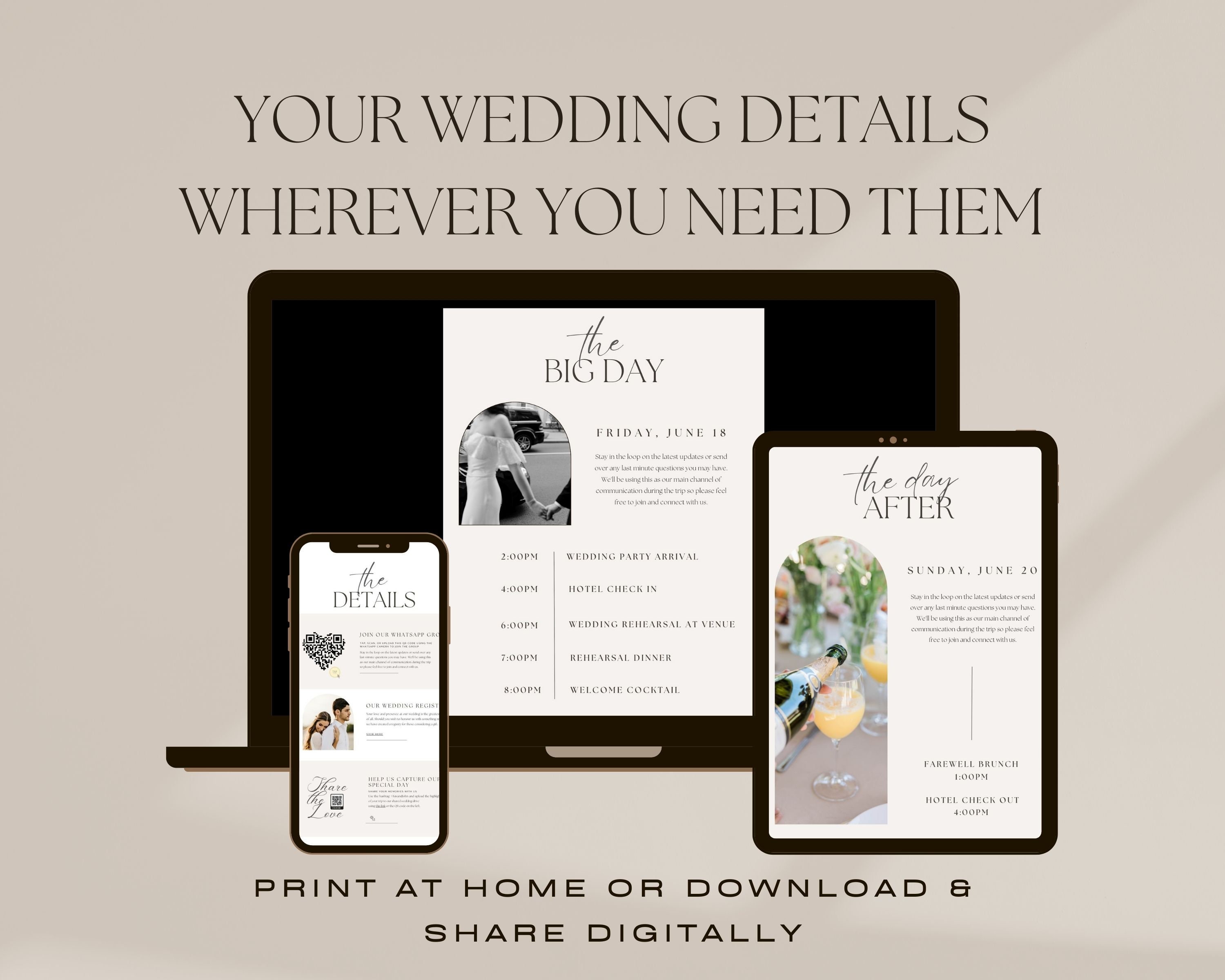 Wedding Day Binder Template, Wedding Day Coordination, Wedding Day ...
