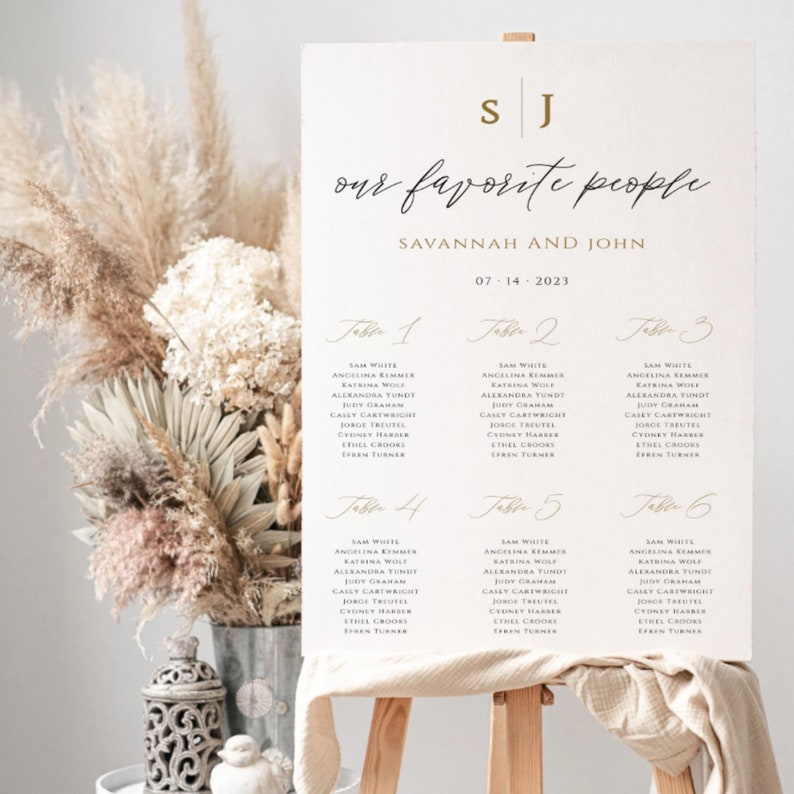 Digital Wedding Invitation and Sign Bundle, Editable Templates ...
