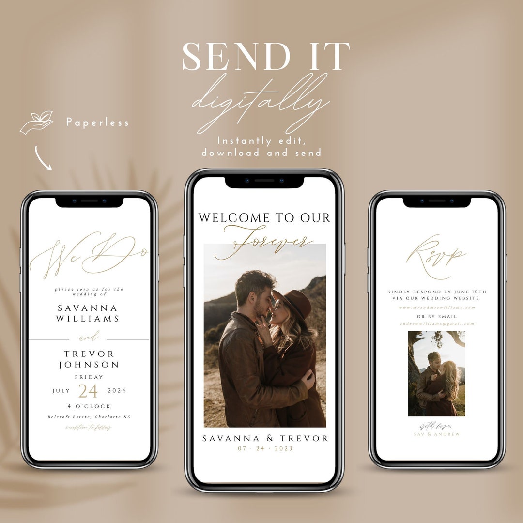 Digital Wedding Invitation, Electronic Wedding Invitation Online ...