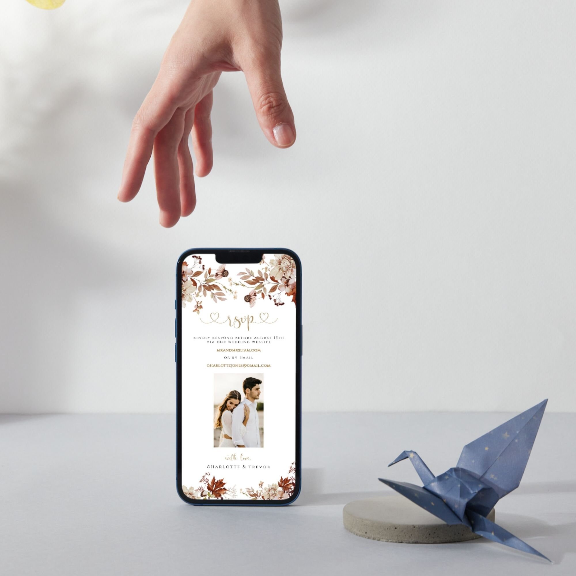 Electronic Wedding Invitation, Digital Wedding Invitation Template ...