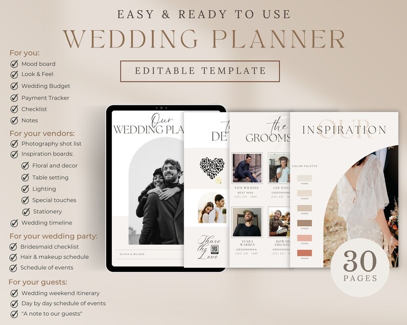 Wedding Day Binder Template, Wedding Day Coordination, Wedding Day ...