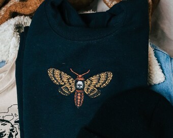 Hawk Moth Embroidery - Etsy