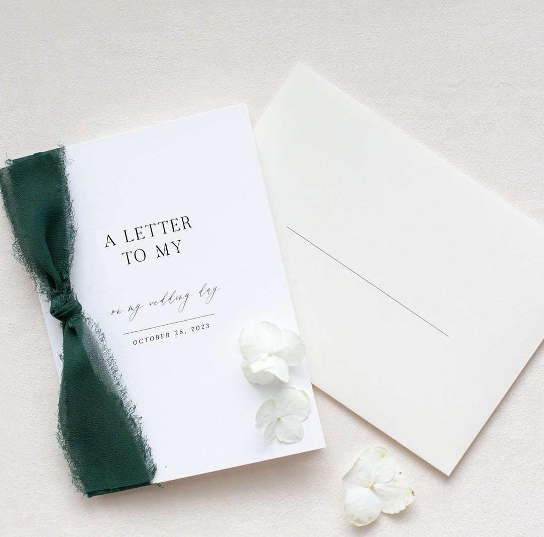 Custom " to My" Cotton Paper Card | Wedding Card | Wedding Day of Card ...