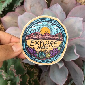 Vinyl Sticker | Explore More Weatherproof Decal Cactus and Desert ...