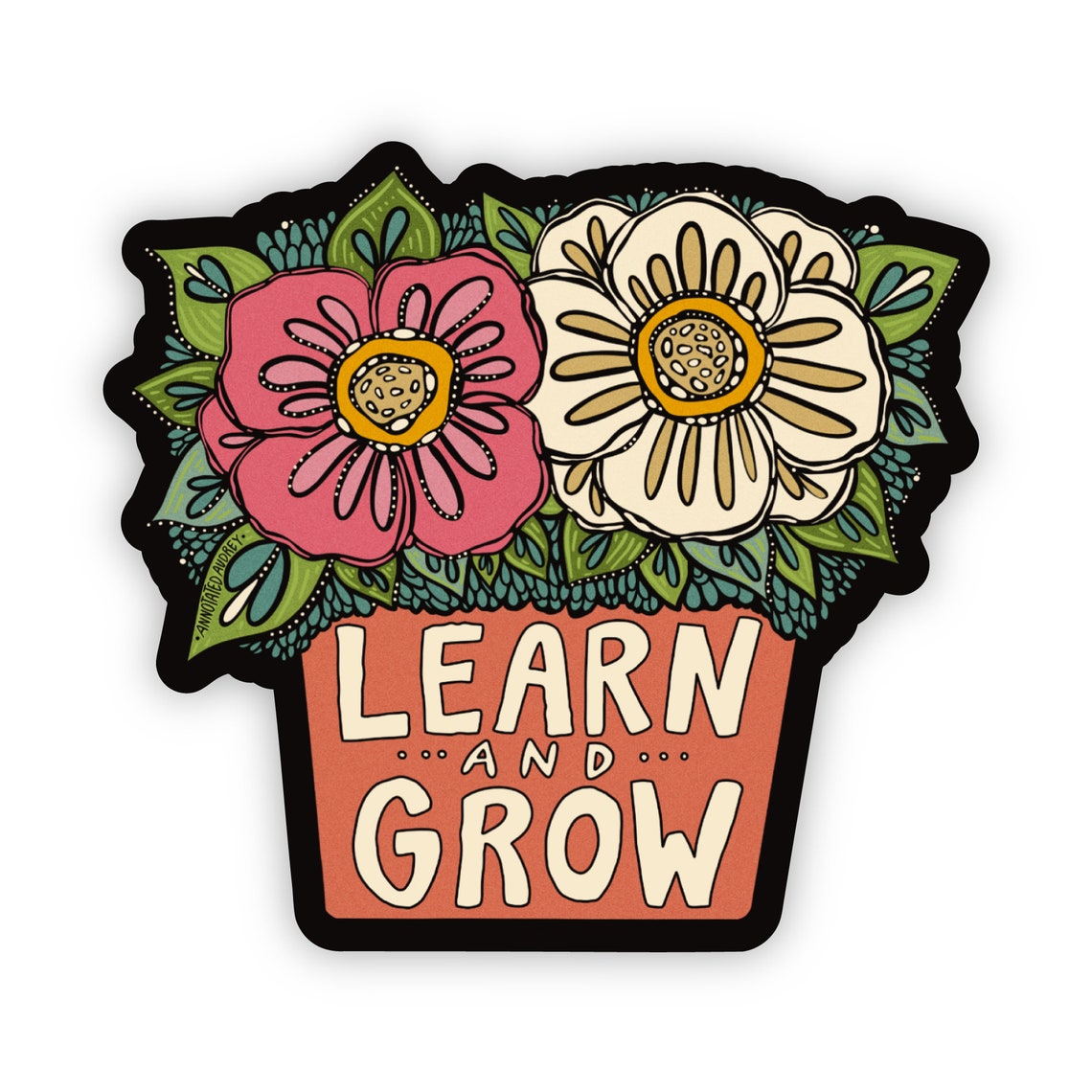 Learn and Grow Weatherproof and Waterproof Decal Sticker - Etsy