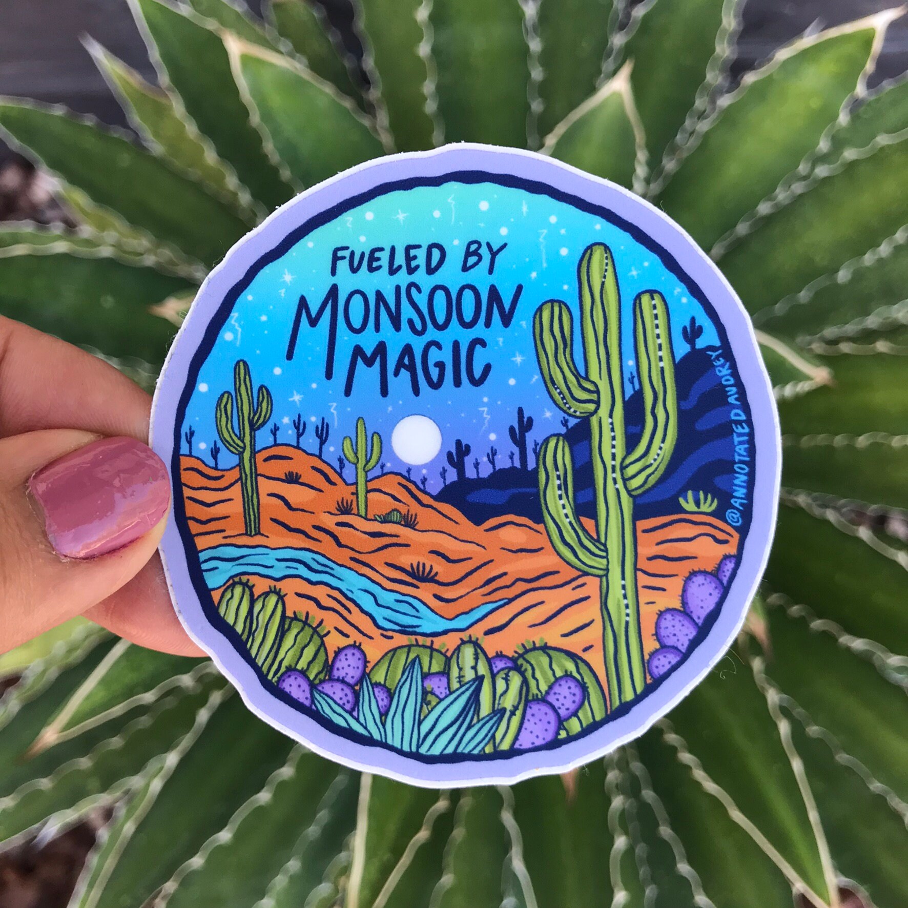 Vinyl Sticker Fueled by Monsoon Magic Weatherproof Decal | Etsy