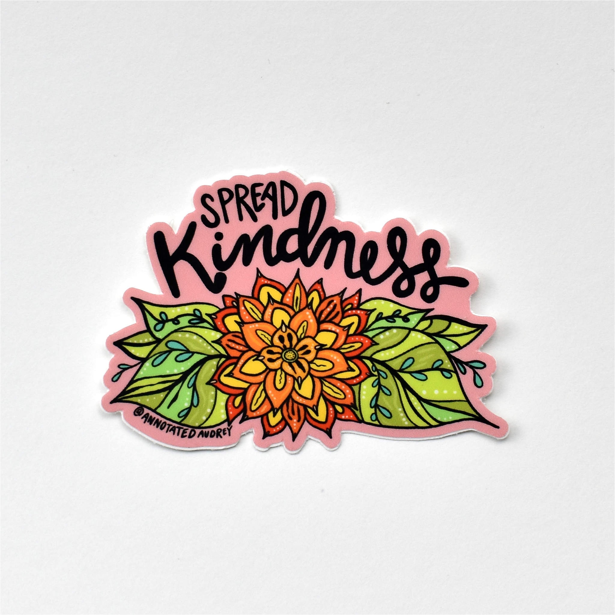 Vinyl Sticker Spread Kindness Weatherproof Decal Cactus - Etsy