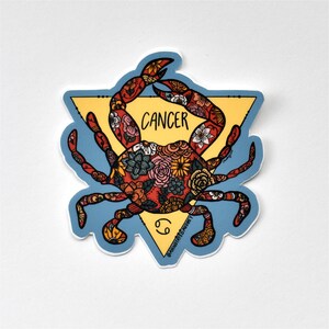Vinyl Sticker | Cancer | Zodiac Astrology Weatherproof Decal Cactus ...