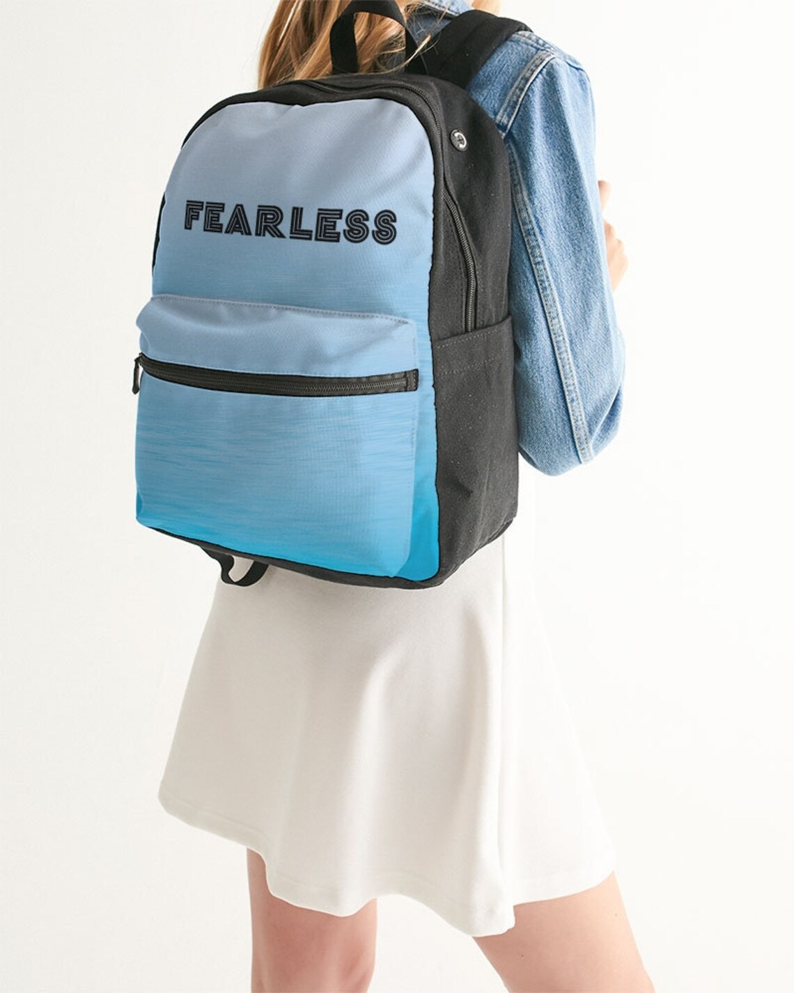 Small Canvas Backpack Light Blue - Etsy