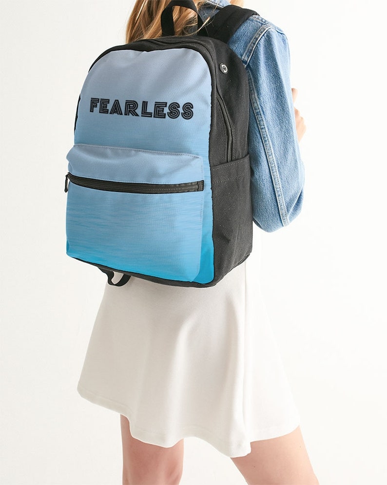 Small Canvas Backpack Light Blue - Etsy