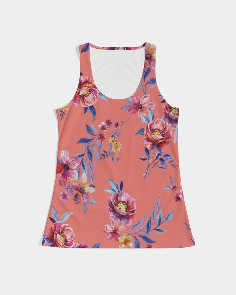 Colorful Flower Pattern Tank - Etsy