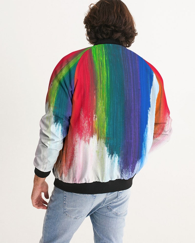 Men's Rainbow Bomber Jacket - Etsy