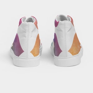 Women's Colorful Heart Hightops - Etsy