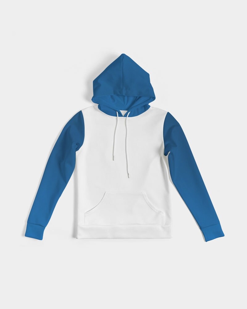 Women's Faded Blue and White Hoodie - Etsy