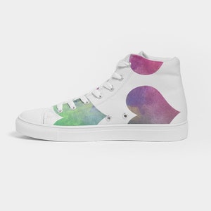 Women's Colorful Heart Hightops - Etsy