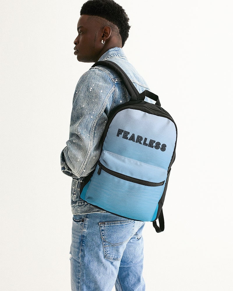 Small Canvas Backpack Light Blue - Etsy UK