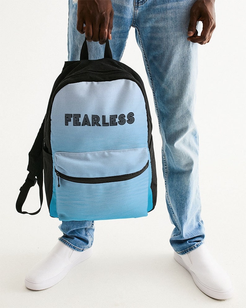 Small Canvas Backpack Light Blue - Etsy