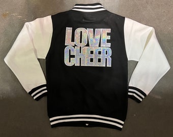 Cheer Bling Lettermans Jacket - Etsy