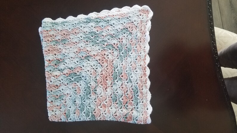 Seashell Granny Square Baby Blanket - Etsy
