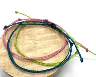 Wax String Bracelet | Etsy