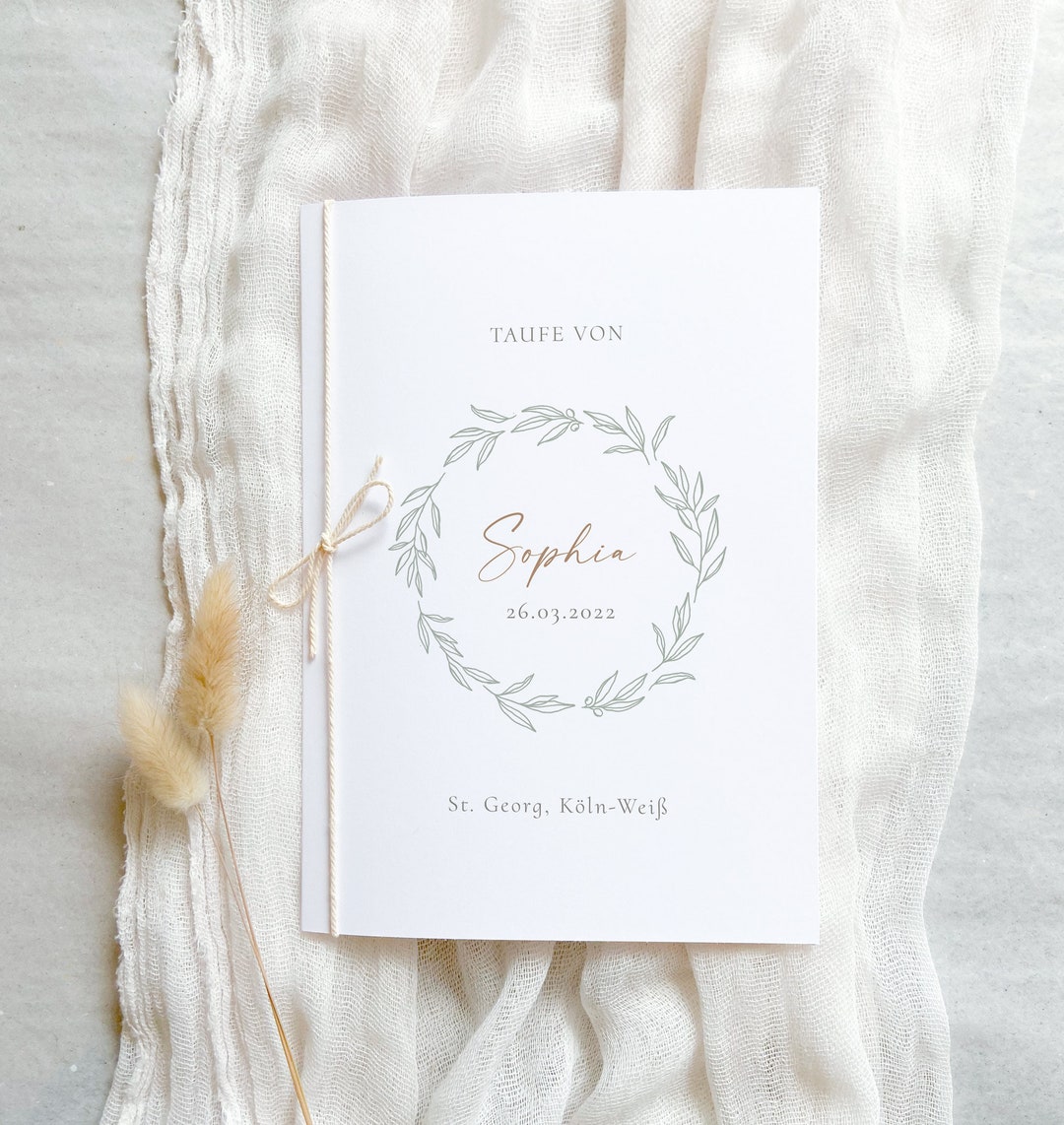 Kirchenheft, Kirchenheft Taufe, Taufheft, Kirchenheft digital ...