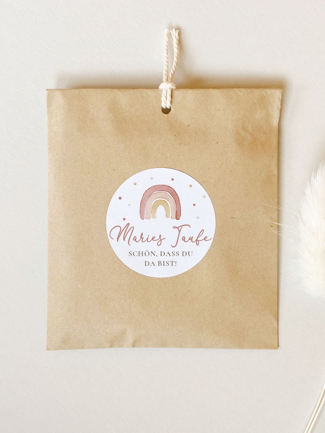 Sticker personalisiert Taufe, Personalisierte Aufkleber, Gastgeschenk ...