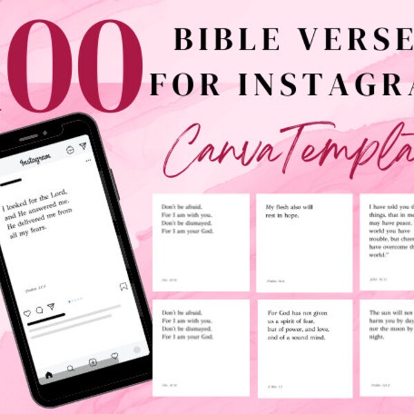 Scripture Instagram Template - Etsy