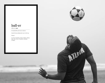 Basketball Wall Art Baller Definition Printable, Digital Download Game ...