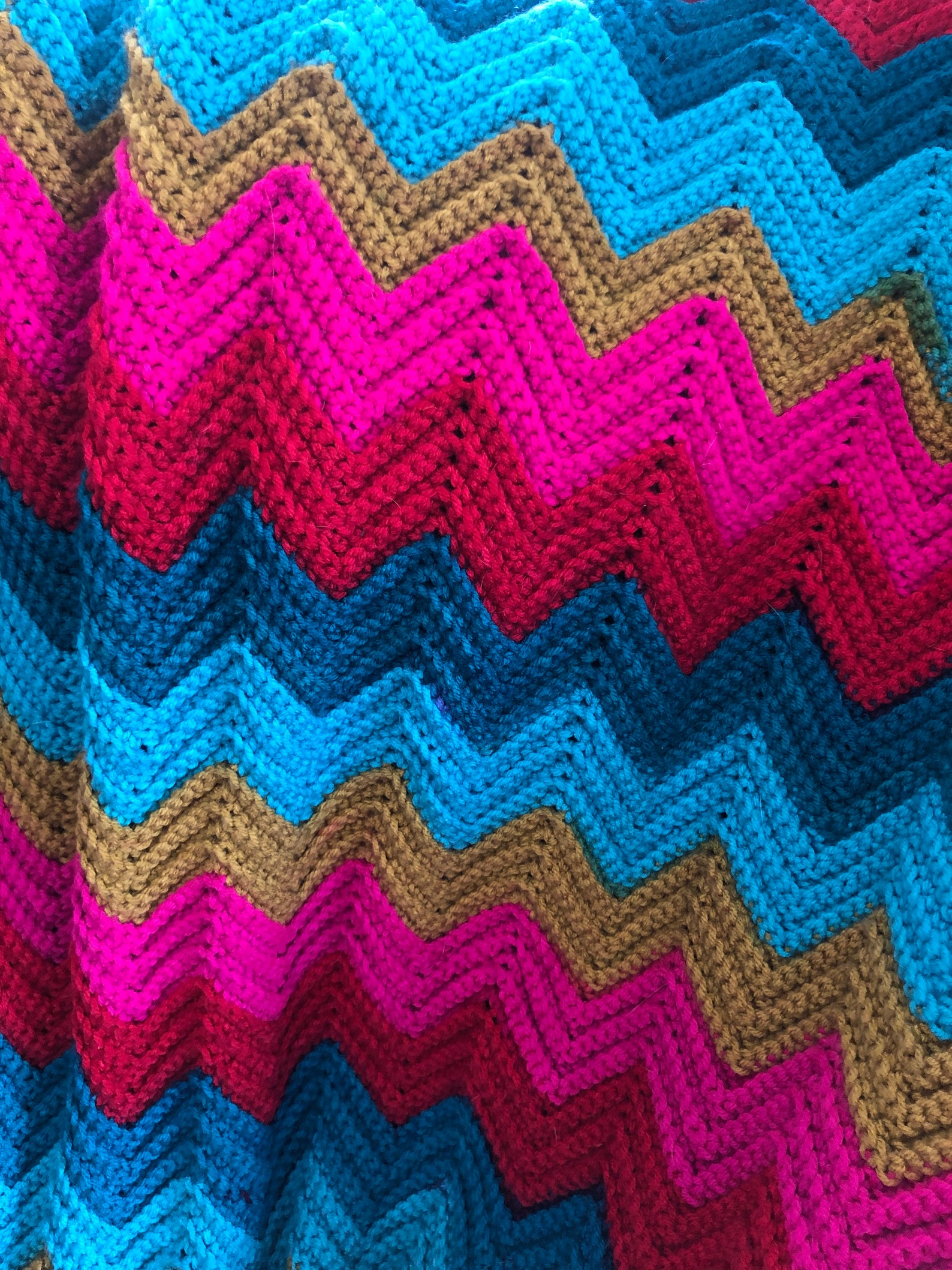 Fall Foliage Color Palette - Handmade Crochet Throw Blanket, Afghan ...