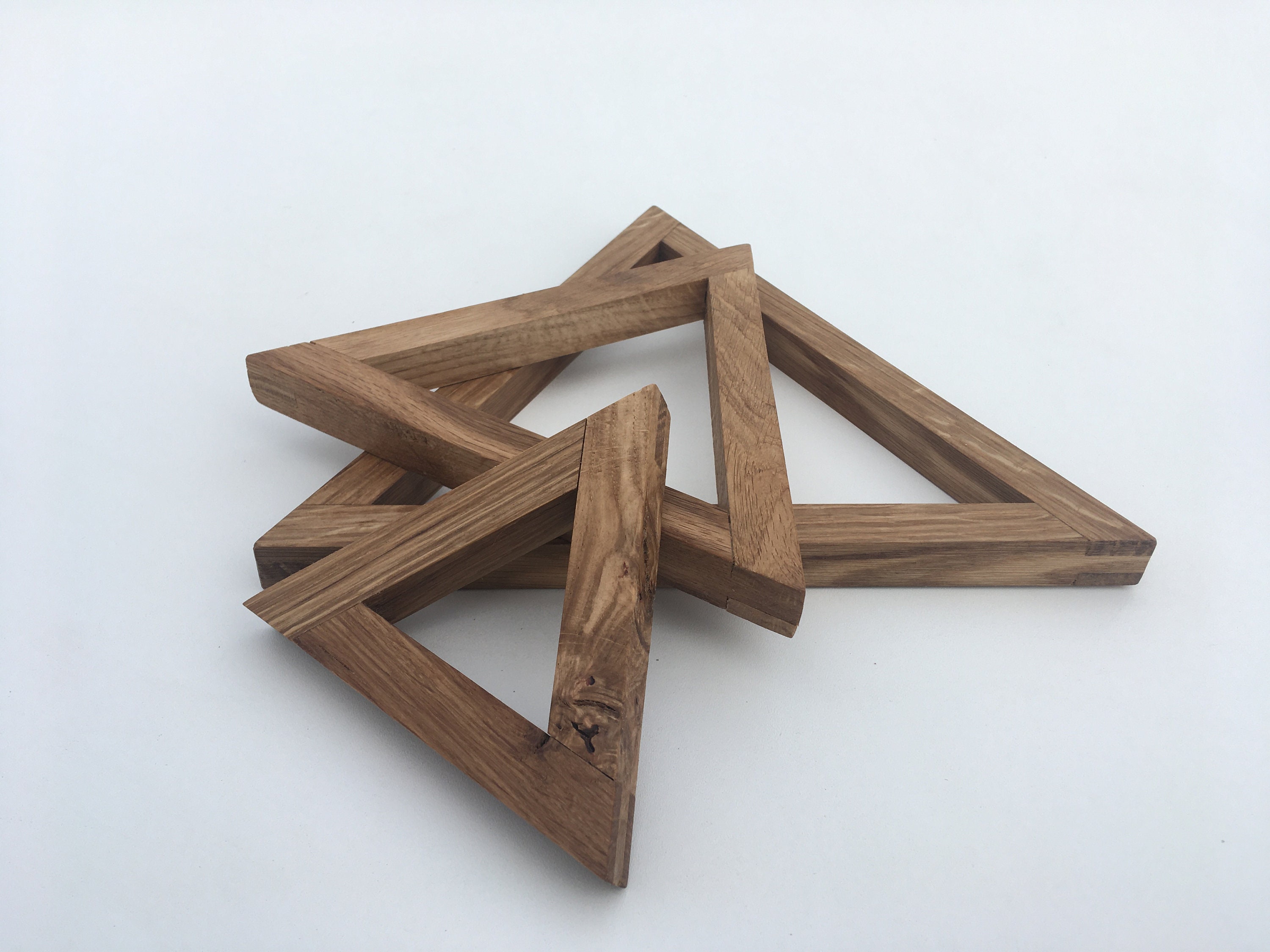 Set of 3 Nesting Oak Trivets — Baycraft Studio