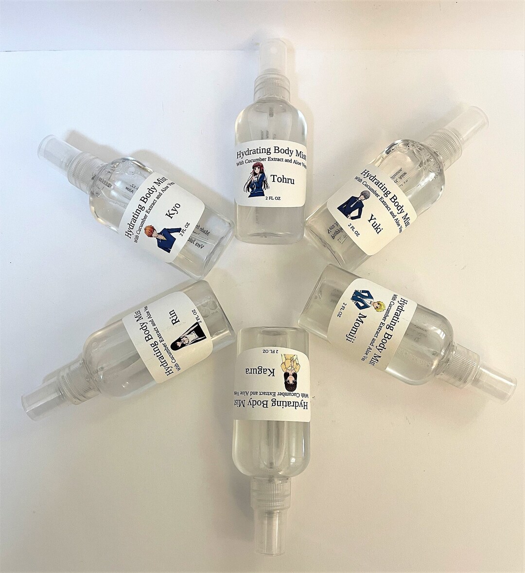 Updated! Anime Inspired Hydrating Body Mist, With Cucumber Extract and ...