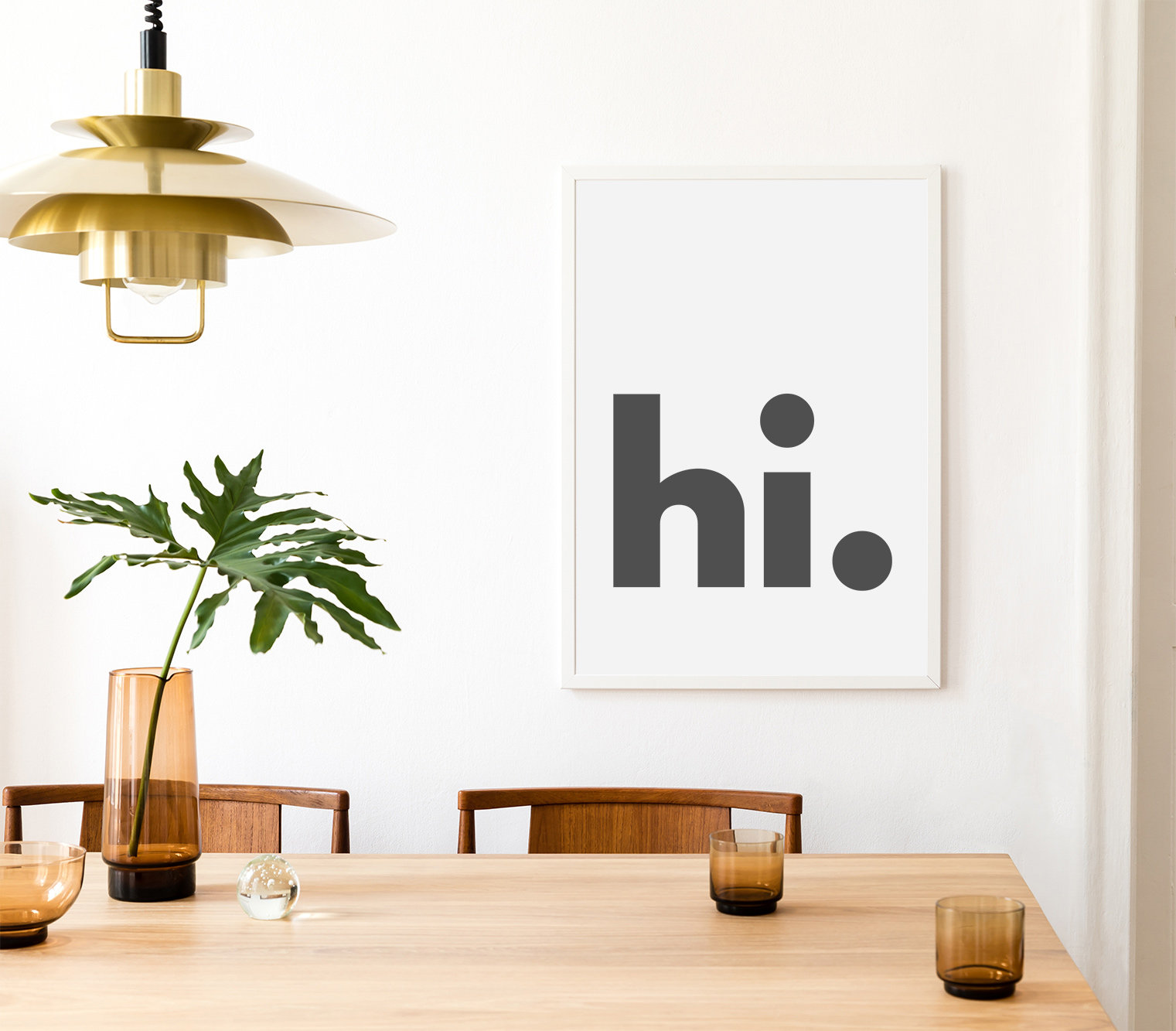 Hi Printable Wall Art, Playroom Poster, Modern Typography Poster ...