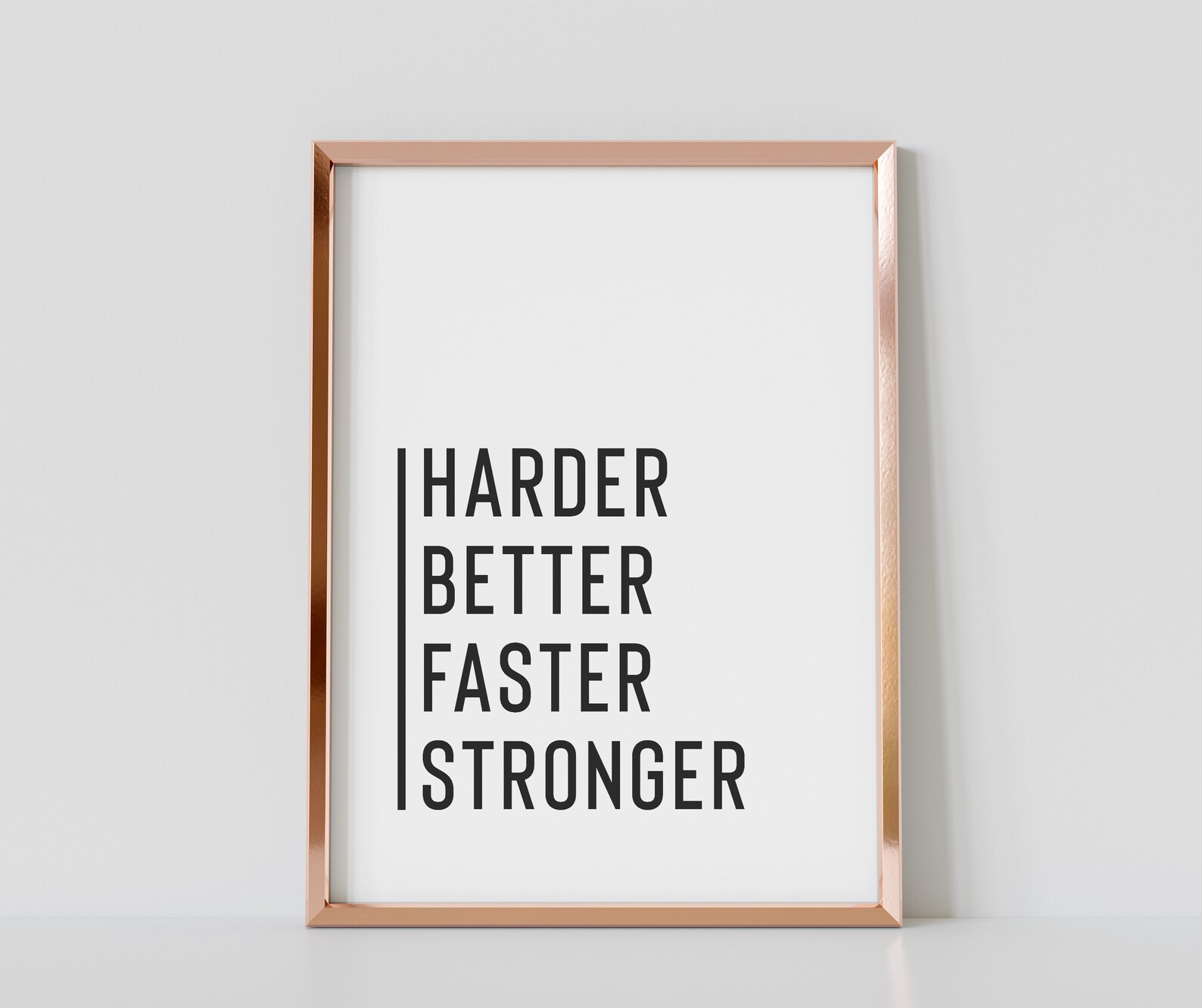 Harder Better Faster Stronger Gym Poster Home Gym Decor - Etsy