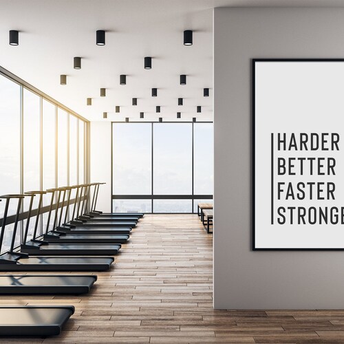 Gym Motivational Wall Decor Fitness Printable Poster Workout - Etsy
