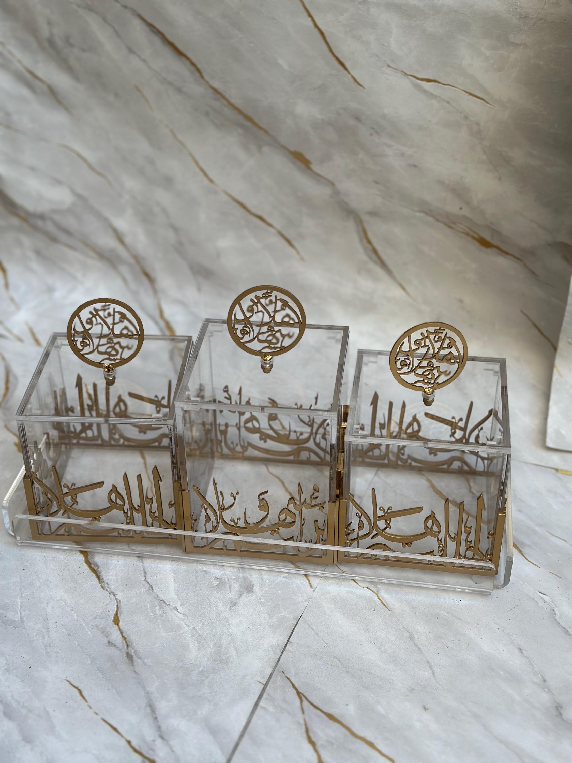 Acrylic Boxes With Tray: Set of 3 - Etsy