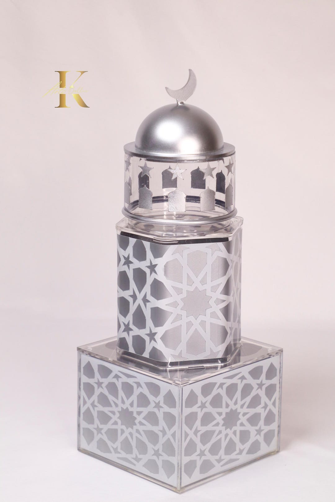 Stackable Silver Mosque Set - Etsy