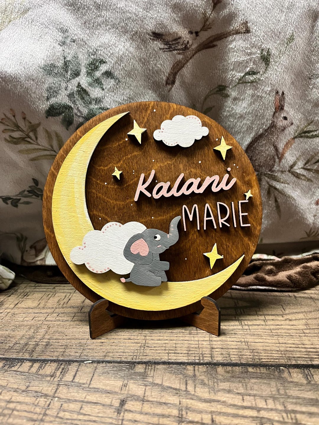 Elephant Nursery Room, Name Plaque - Etsy