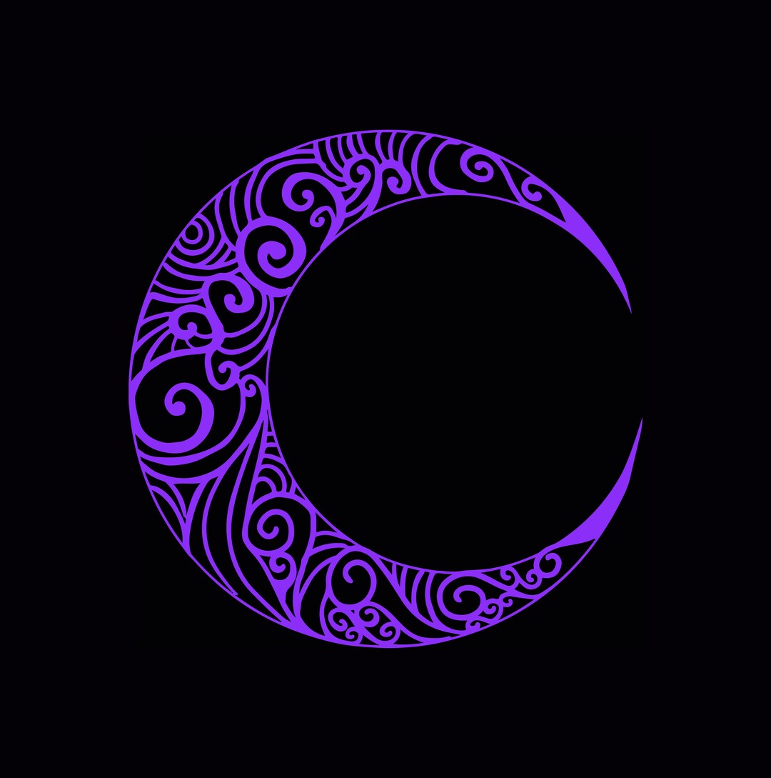 Crescent Moon SVG - Etsy