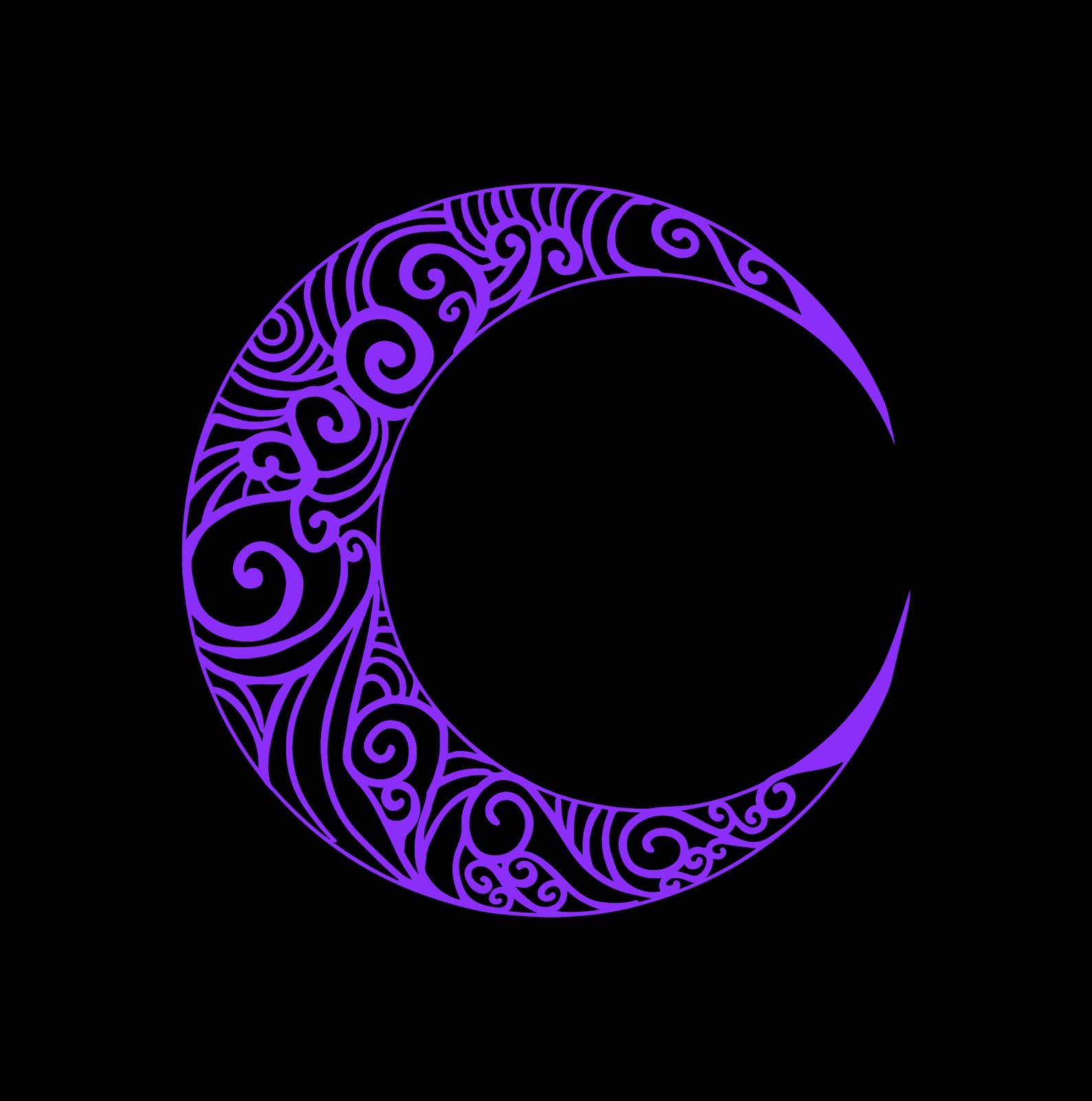 Crescent Moon SVG - Etsy