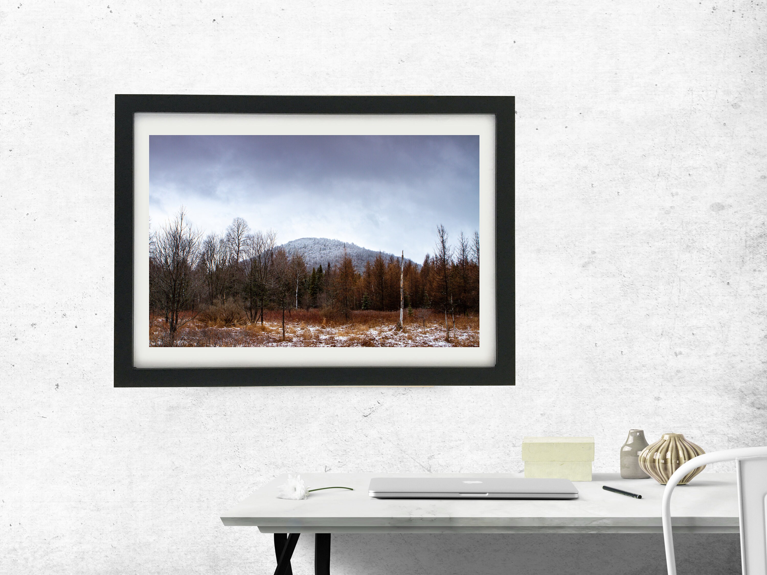 Mont Tremblant Photo Print: Mountain Landscape During Spring Snow Fall ...