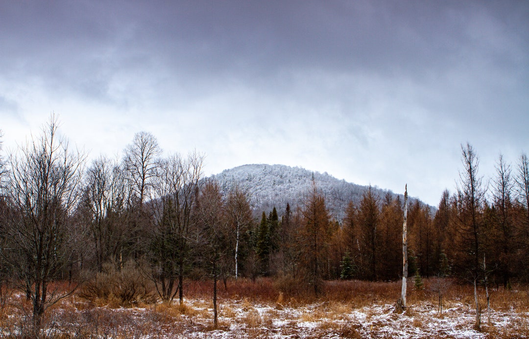 Mont Tremblant Photo Print: Mountain Landscape During Spring Snow Fall ...
