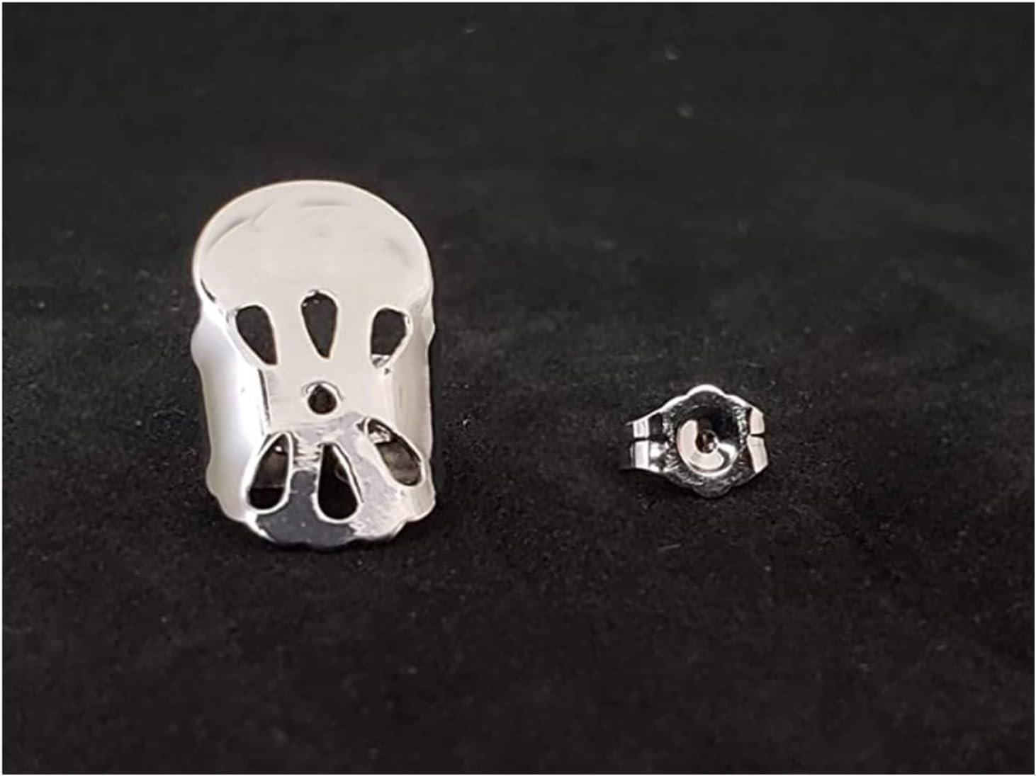 Sterling Silver Earring Lifters: Large Butterfly Backs for Sagging Ears ...