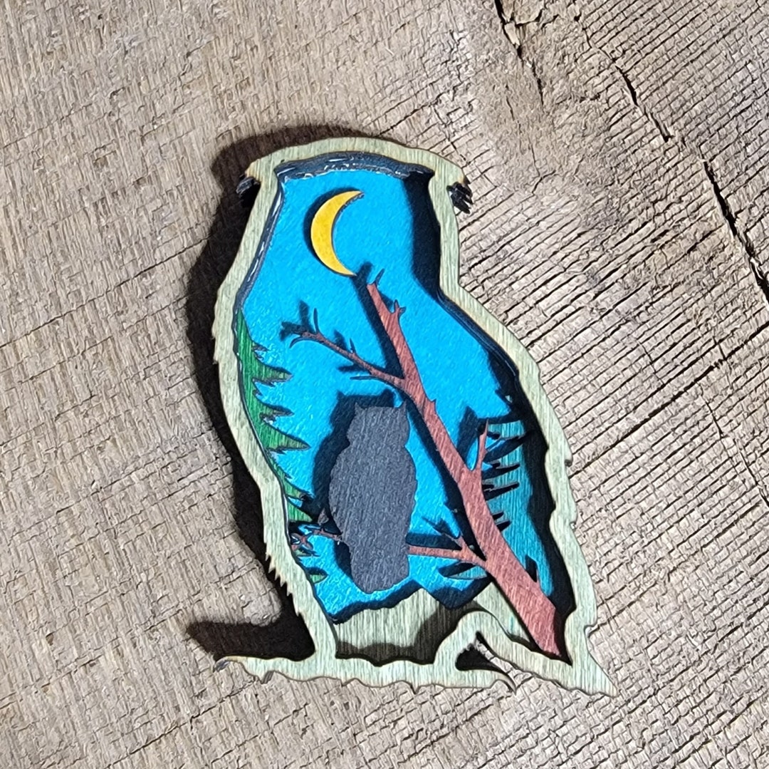 Multi-layer Owl Laser Files - Etsy